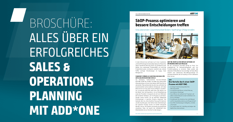 Broschüre ADD*ONE Sales & Operations Planning - INFORM