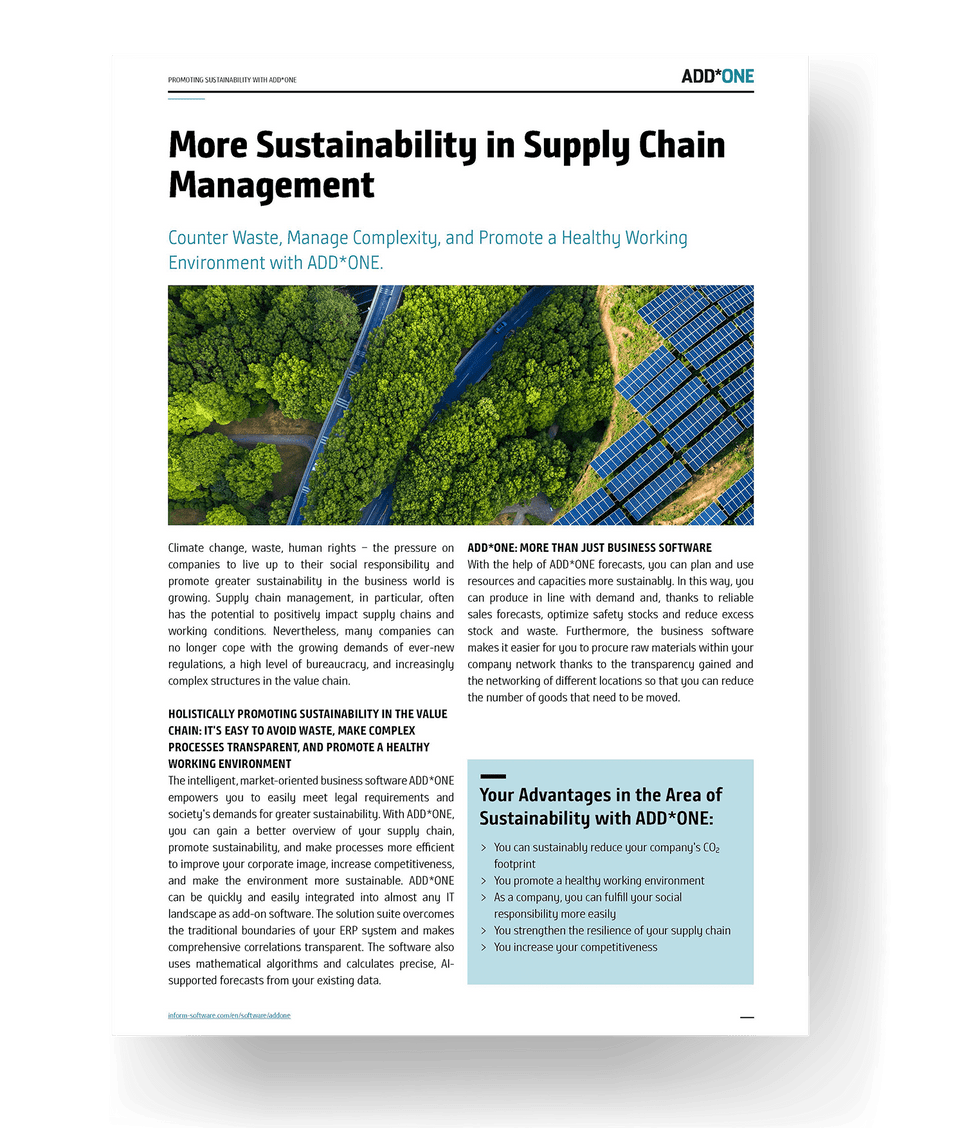 ADD*ONE Supply Chain Software - INFORM